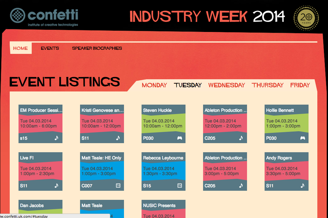 Confetti Industry Week with Ableton | Mark Towers